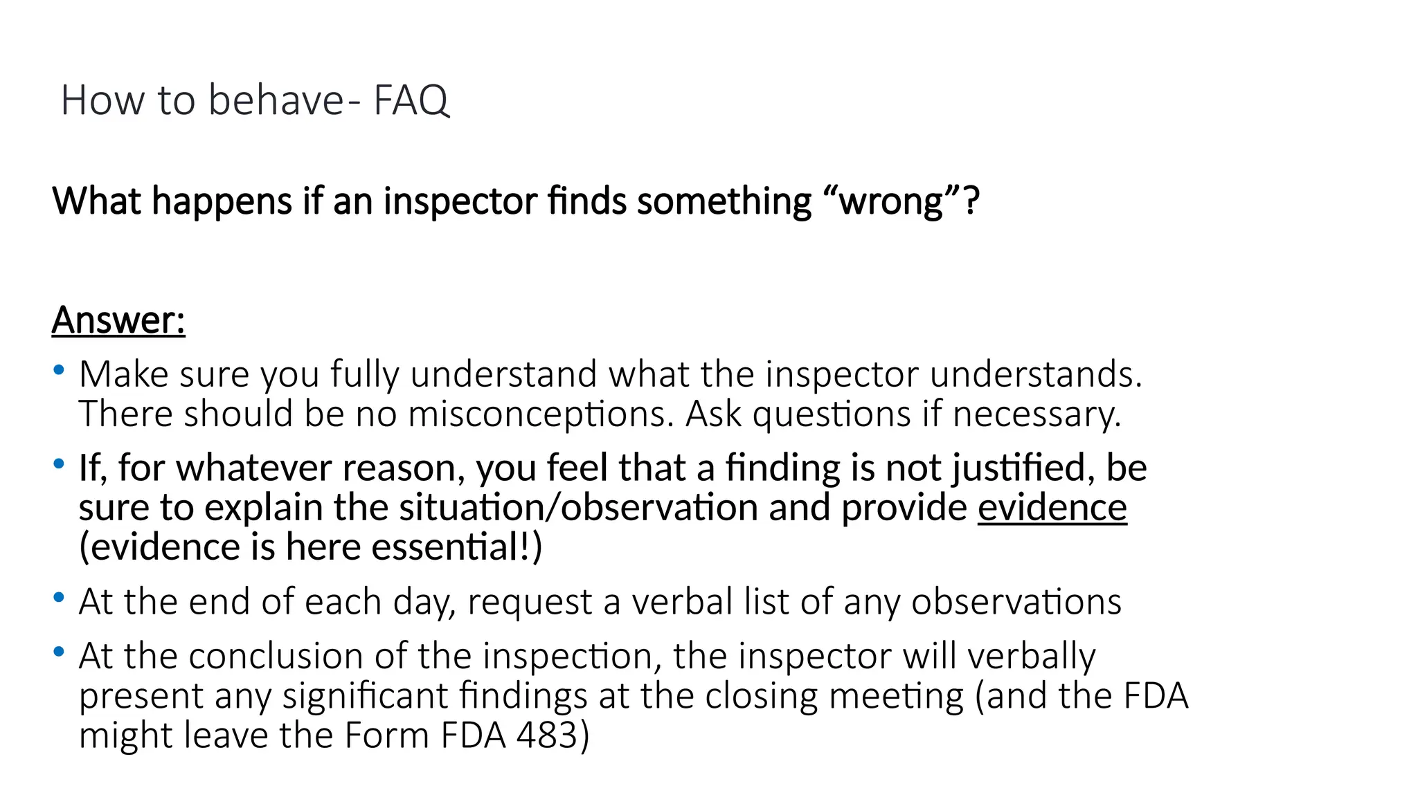 Inspection Readiness, Inspection readiness for clinical trial site..pptx