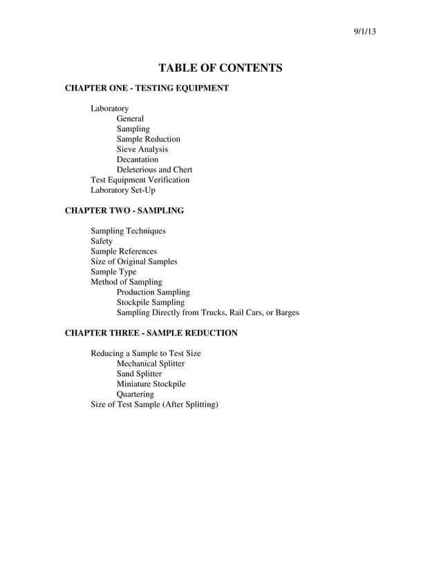 InspectionSamplingProceduresFineCoarseAggregates.pdf | Geology | Science