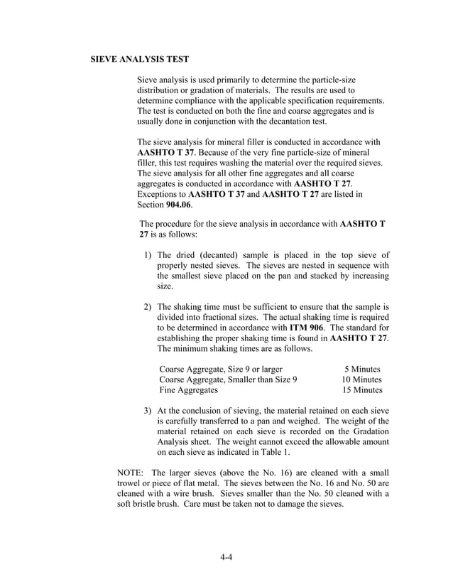 InspectionSamplingProceduresFineCoarseAggregates.pdf | Geology | Science