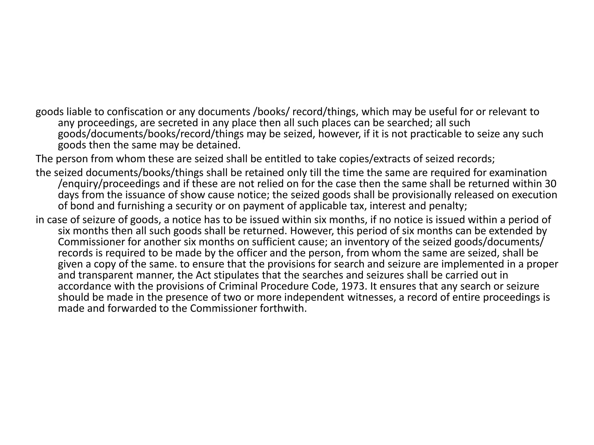 Inspection, Search, Seizure and Arrest under Goods & Services Tax Act.pptx