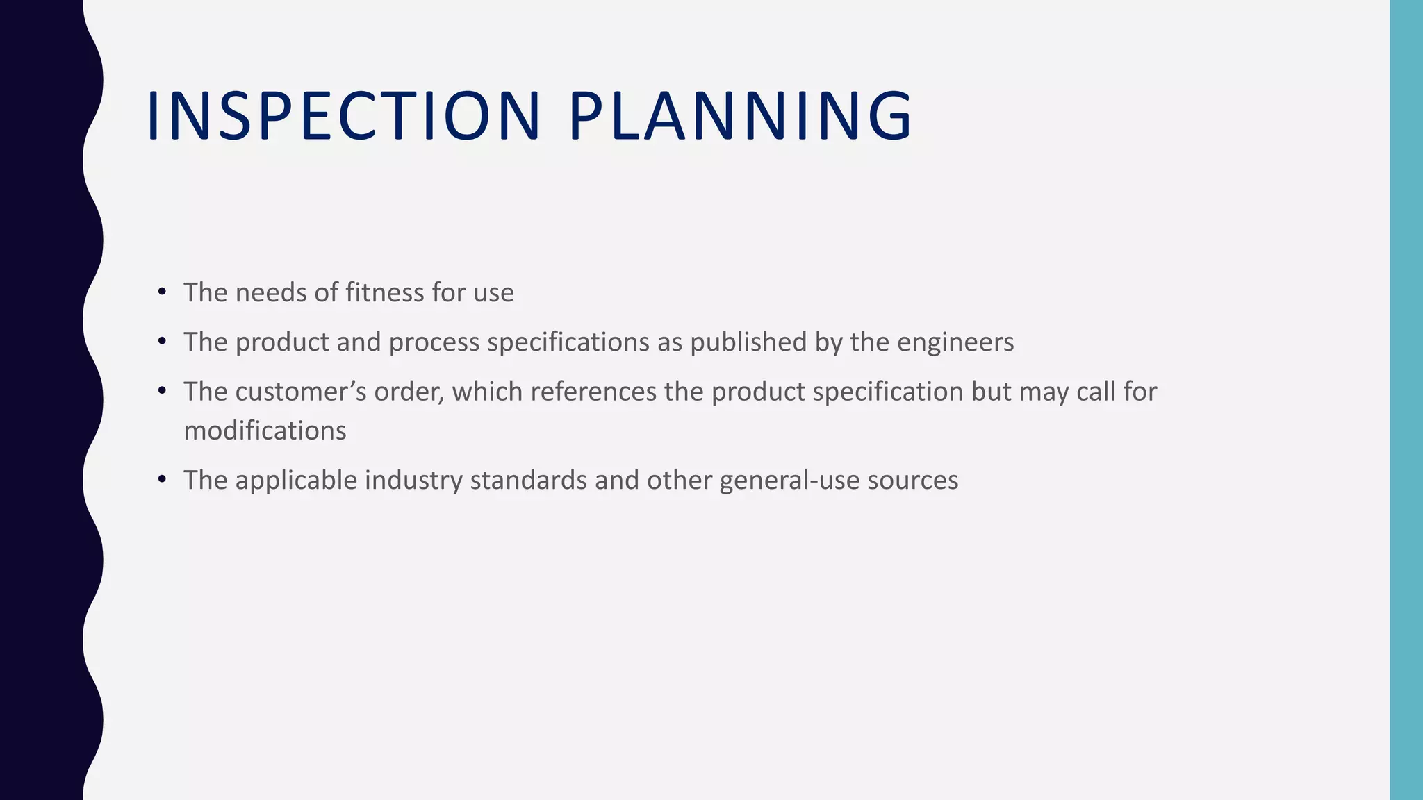 Inspection,test and measurement | PPTX
