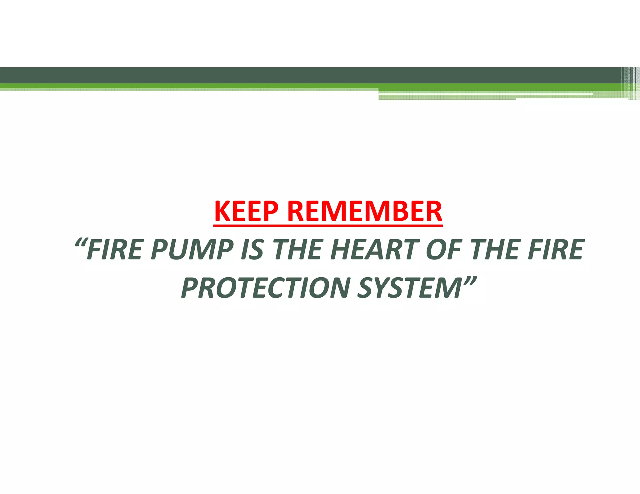 Inspection, Testing and Maintenance of fire pump | PDF