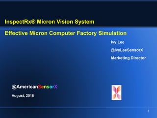 InspectRx® Vision Tech - Effective Micron Measurement | PPT