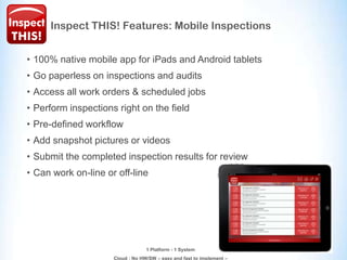 Inspect THIS! mobile inspection tool for facility & asset management ...