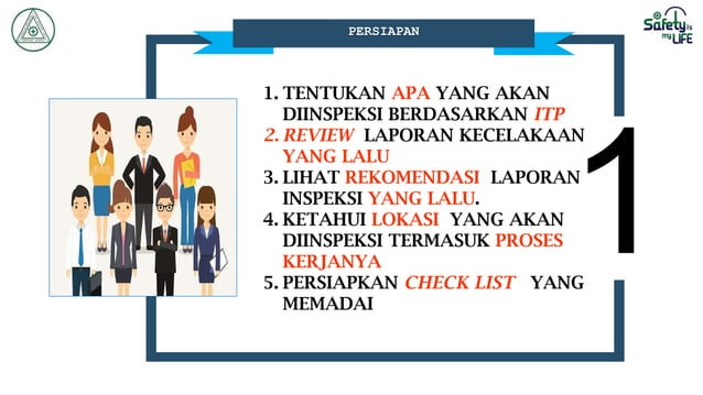 Inspeksi Kerja K3LH (Kesehatan dan Keselamatan Kerja, Perlindungan ...