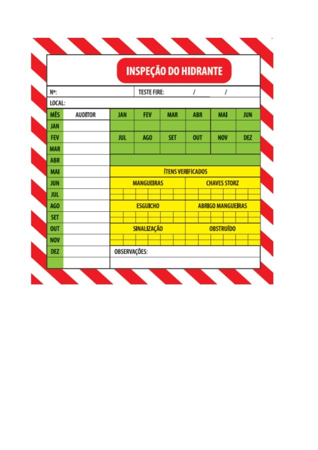 Inspeção Hidrantes