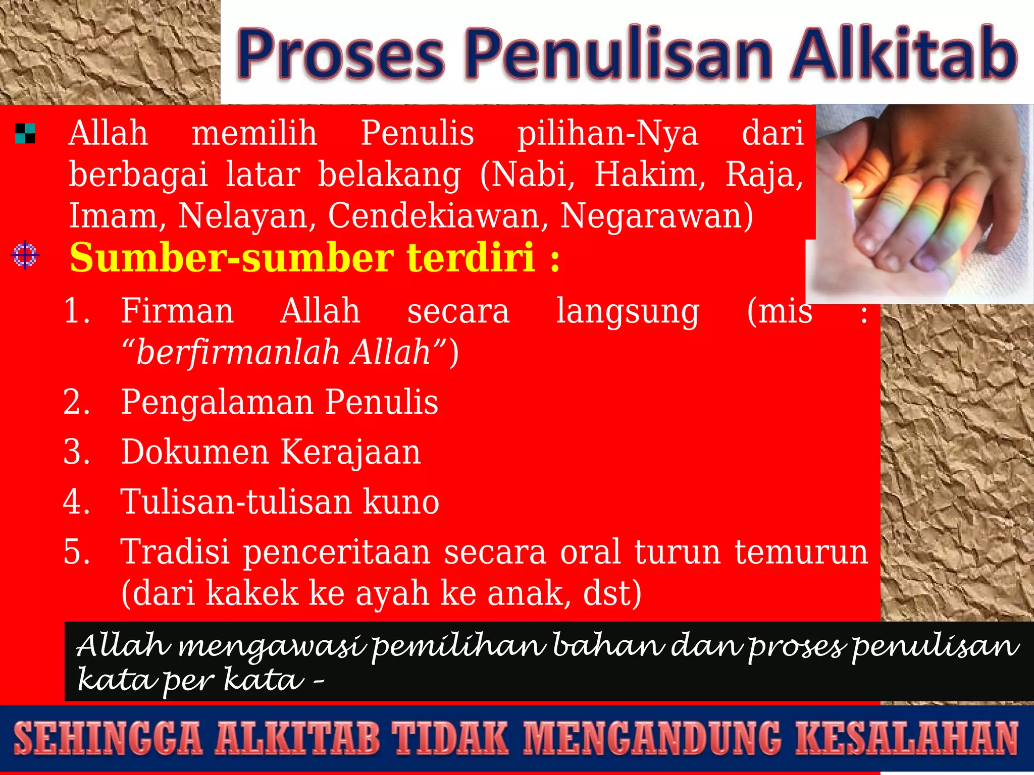 Inspirasi alkitab (pb1) | PPT