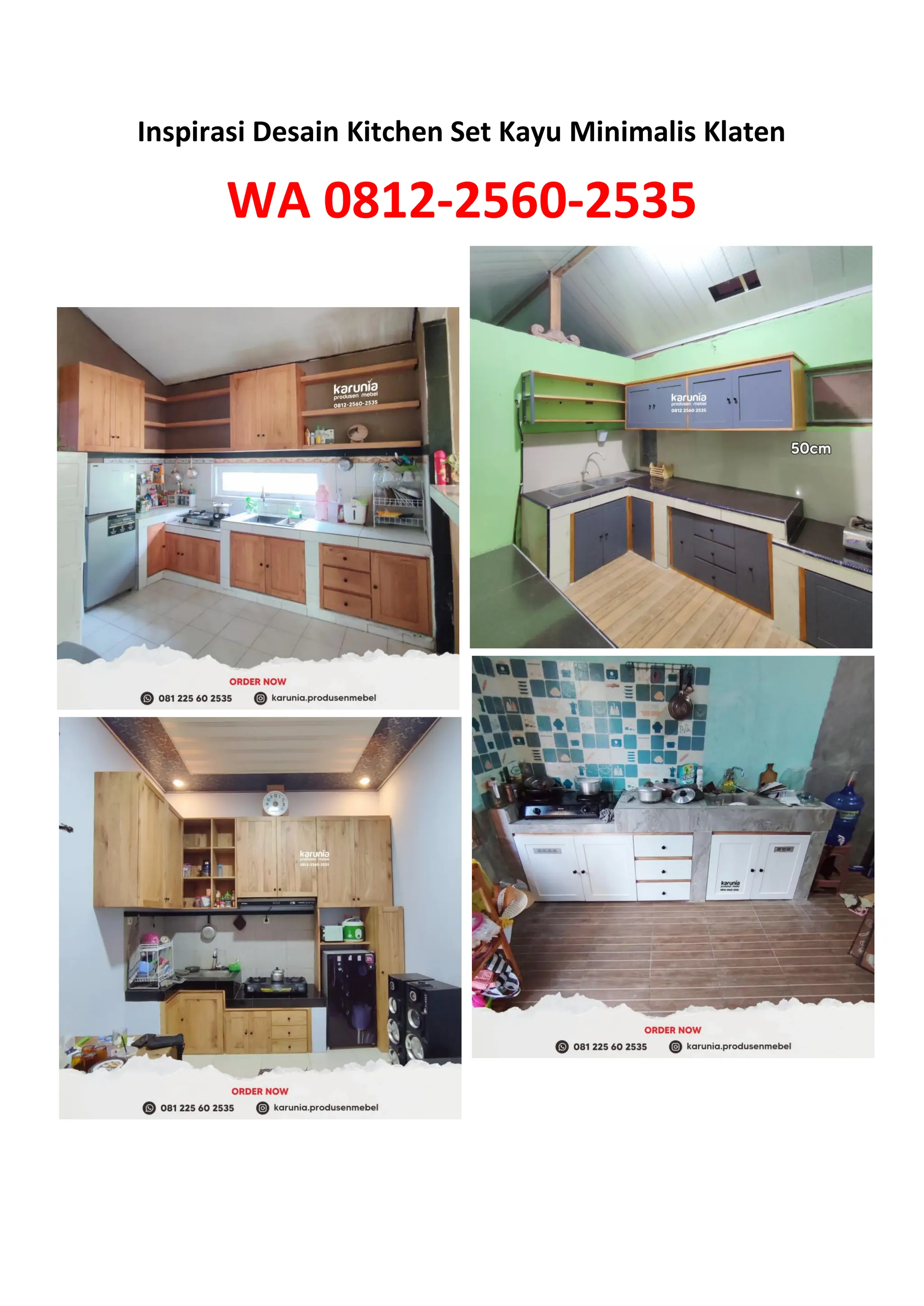 Inspirasi Desain Kitchen Set Kayu Minimalis Klaten | PDF