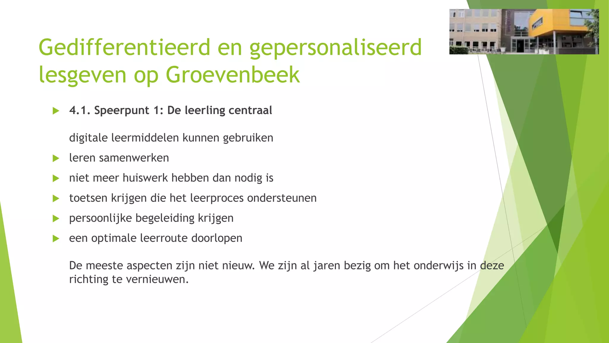Het leerproces inrichten voor zelfstandig leren | PPT