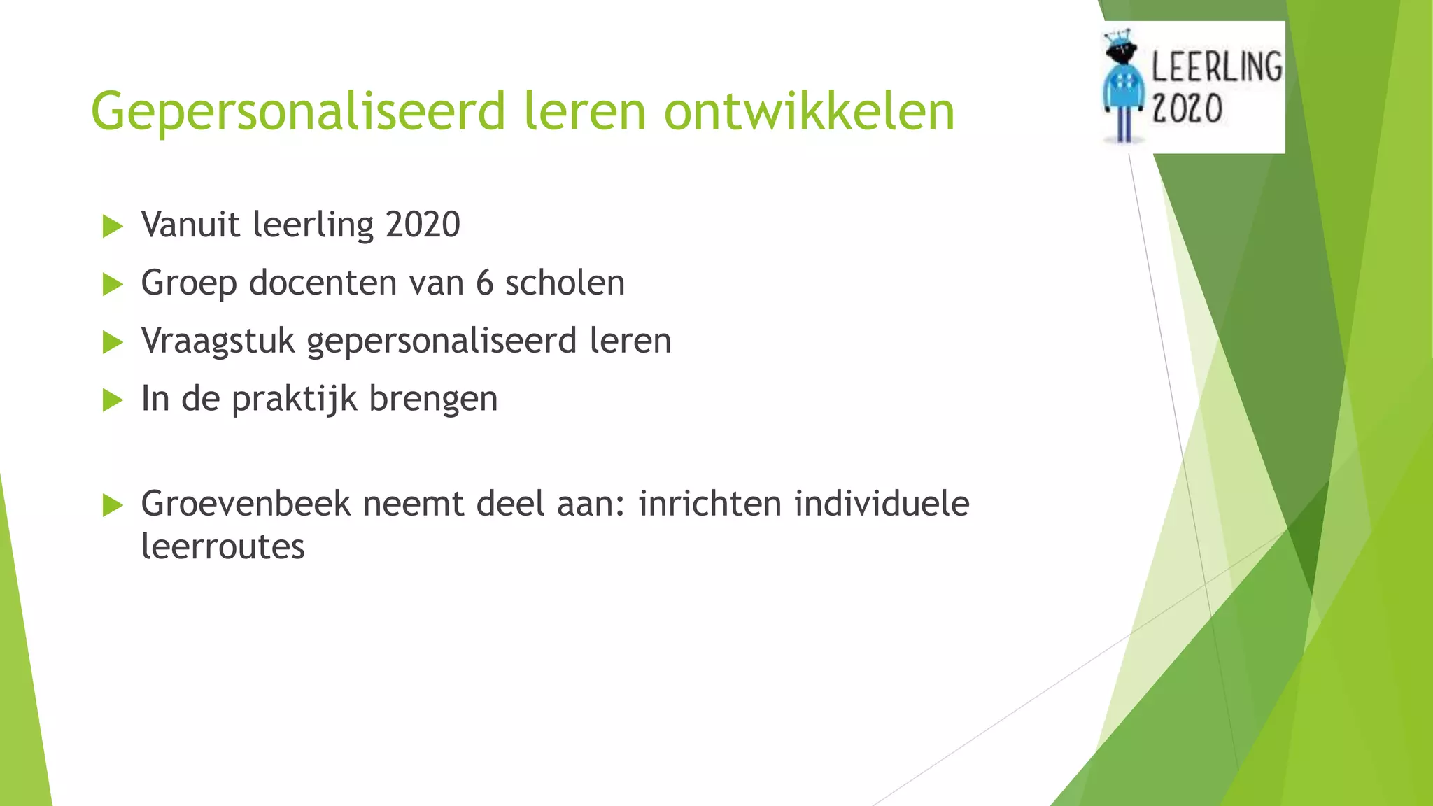 Het leerproces inrichten voor zelfstandig leren | PPT