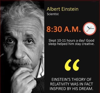Sleeping habits of Famous People | PDF