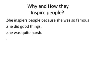 Inspirational people-group-7 | PPT