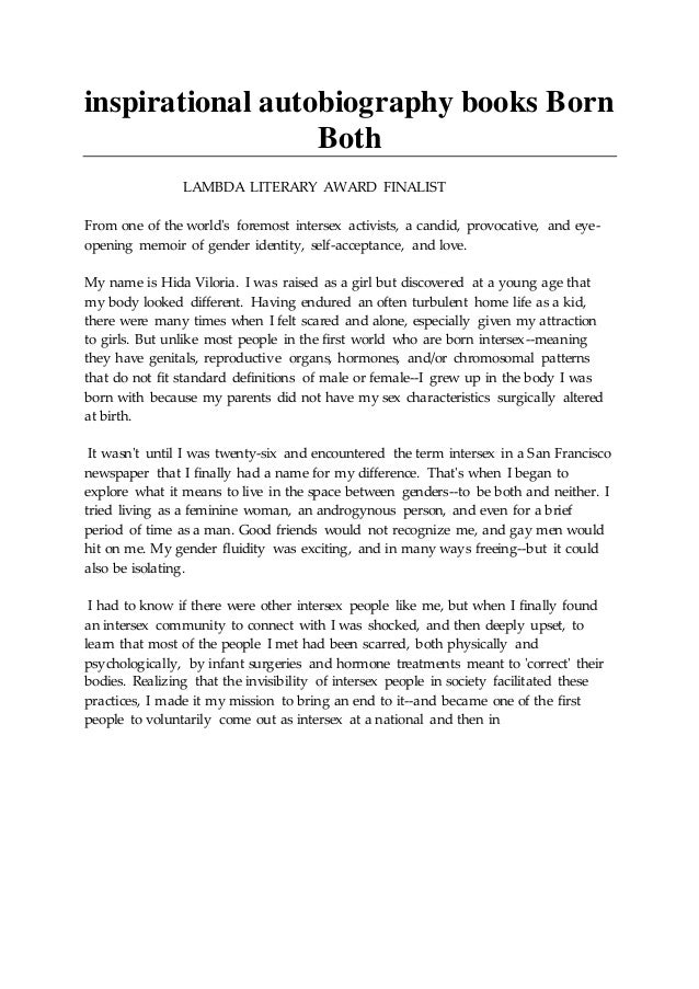 inspirational autobiography books Born Both