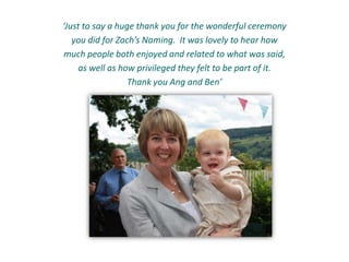 Inspirational Naming Ceremonies | PPTX