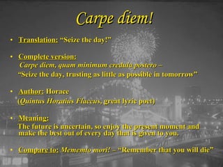 Inspirational Latin Mottos | PPS
