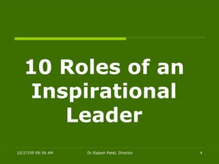 Inspirational Leadership | PPT