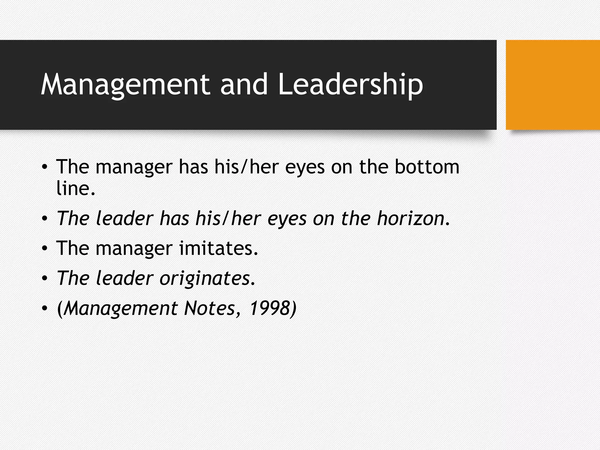 Inspirational leadership | PDF