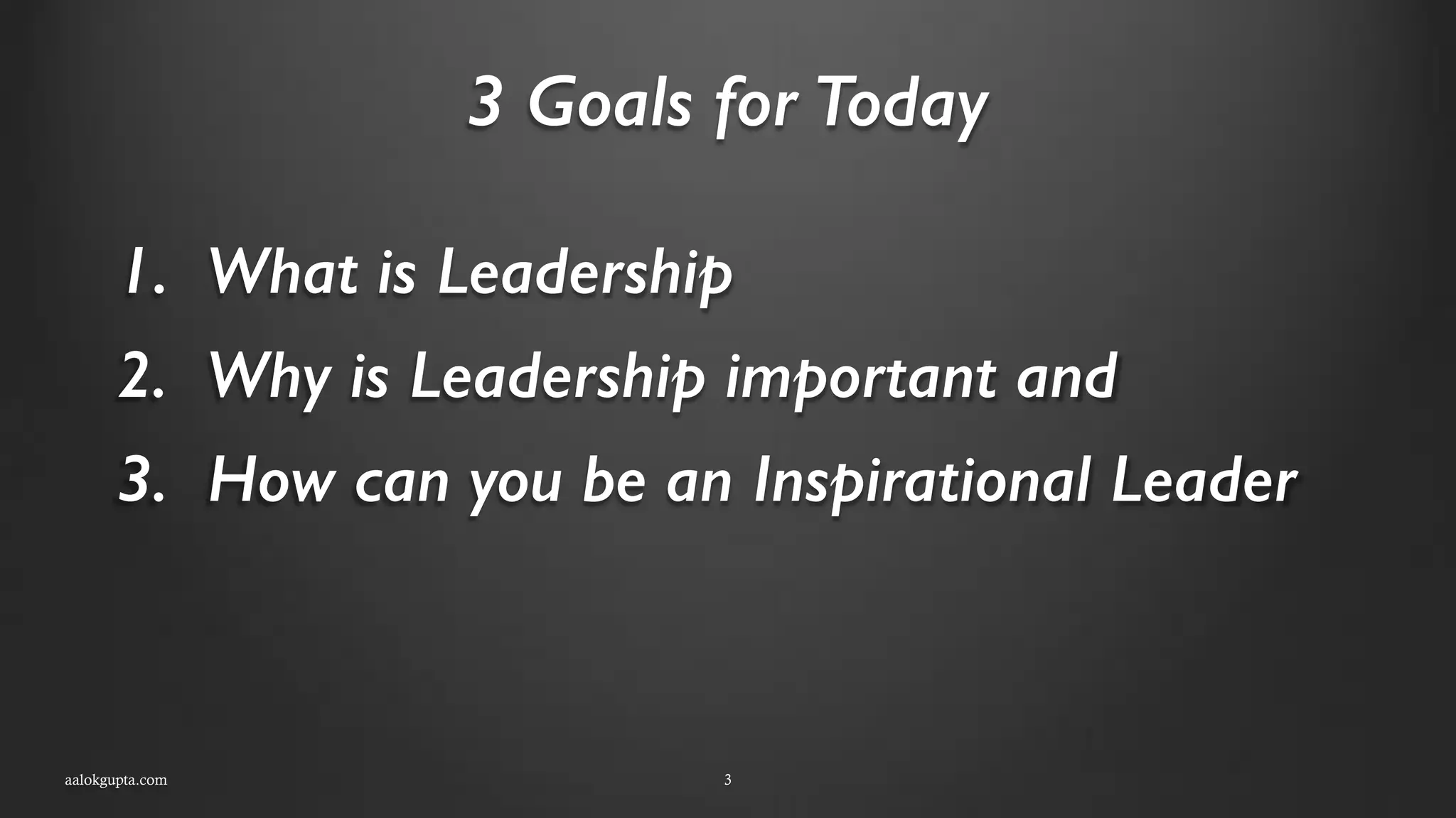 Inspirational leadership | PPT