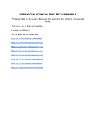 Inspirational motivation pdf | PDF