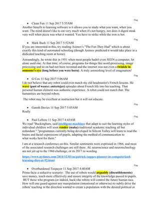 'Inspirational' robots to begin replacing teachers within 10 years | PDF