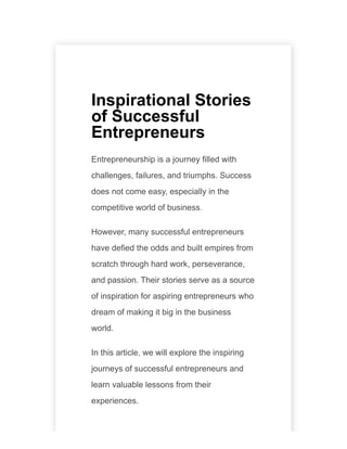 Inspirational Stories of Successful Entrepreneurs.pdf