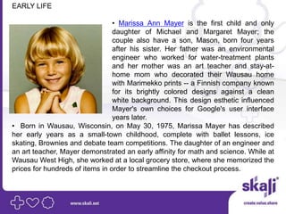 Inspirational Story : Marissa Mayer | PPTX