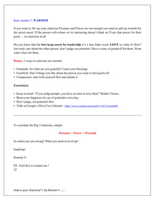 How to boost your charisma ? | PDF