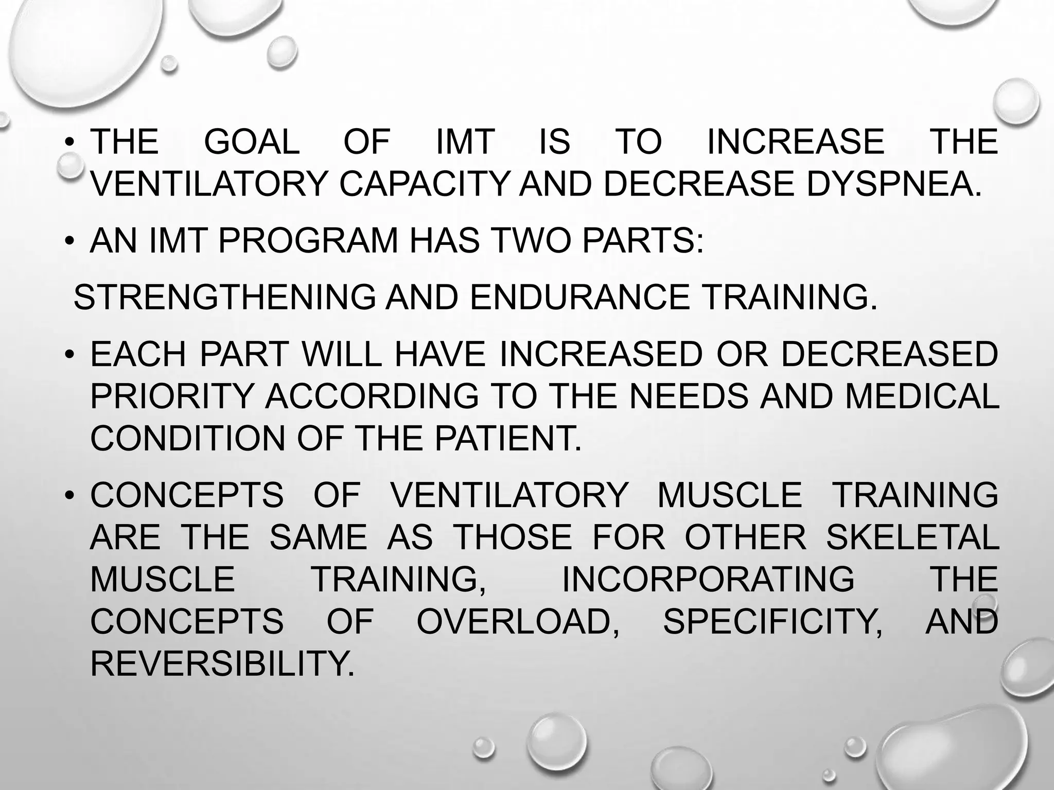 Inspiratory muscle training | PPTX