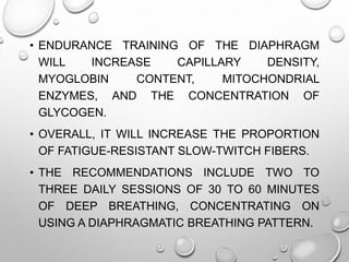Inspiratory muscle training | PPTX