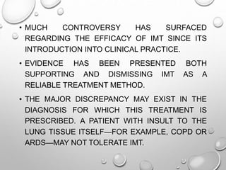 Inspiratory muscle training | PPTX