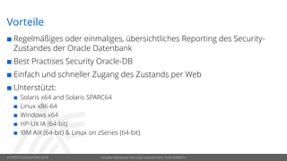 Oracle Database Security Assessment Tool (DBSAT) | PPTX