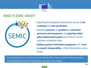 SEMIC - Governance and management of data specifications | PPT