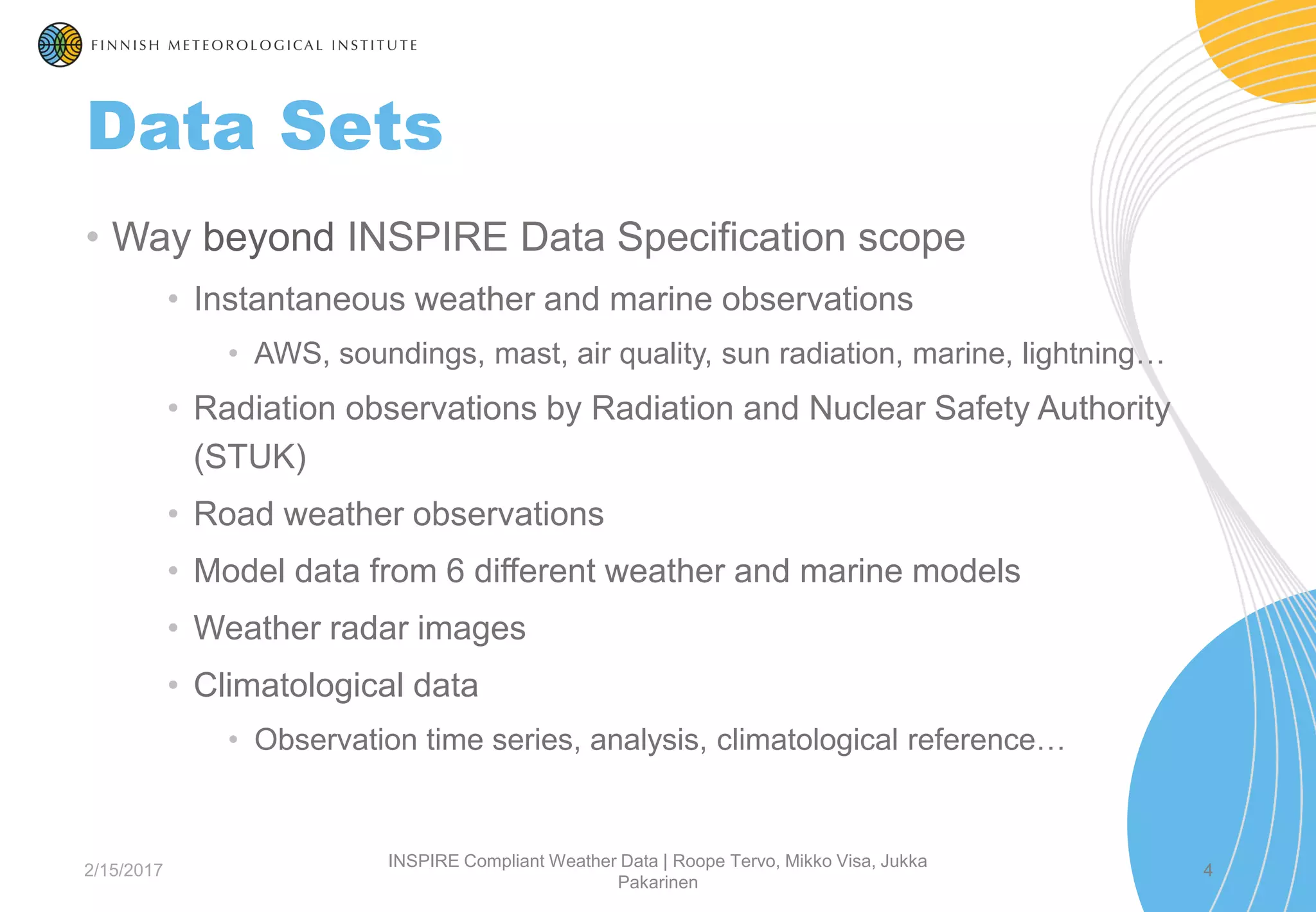 Inspire Compliant Weather Data | PPT