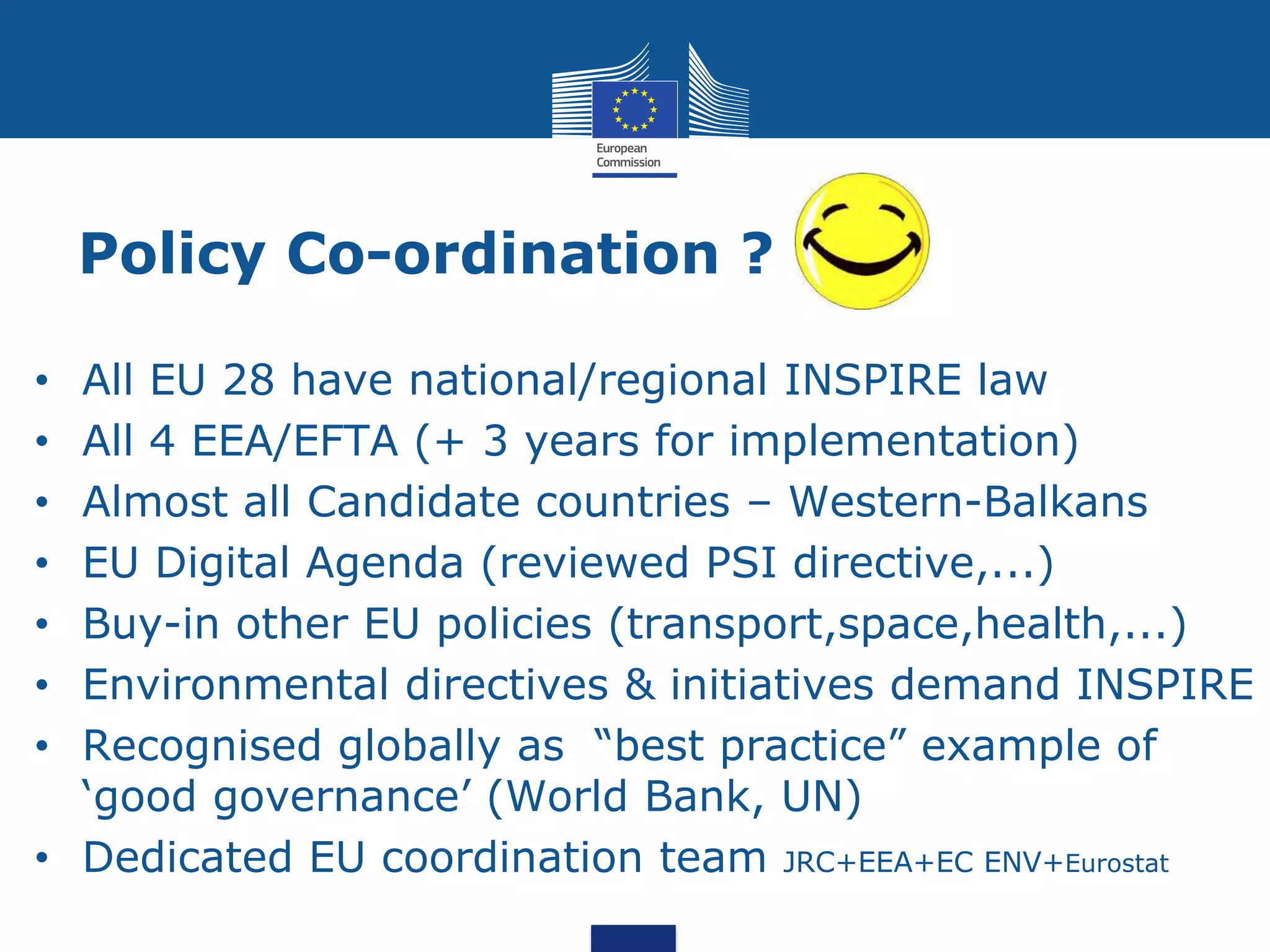 General overview of the INSPIRE Directive and relations to other ...