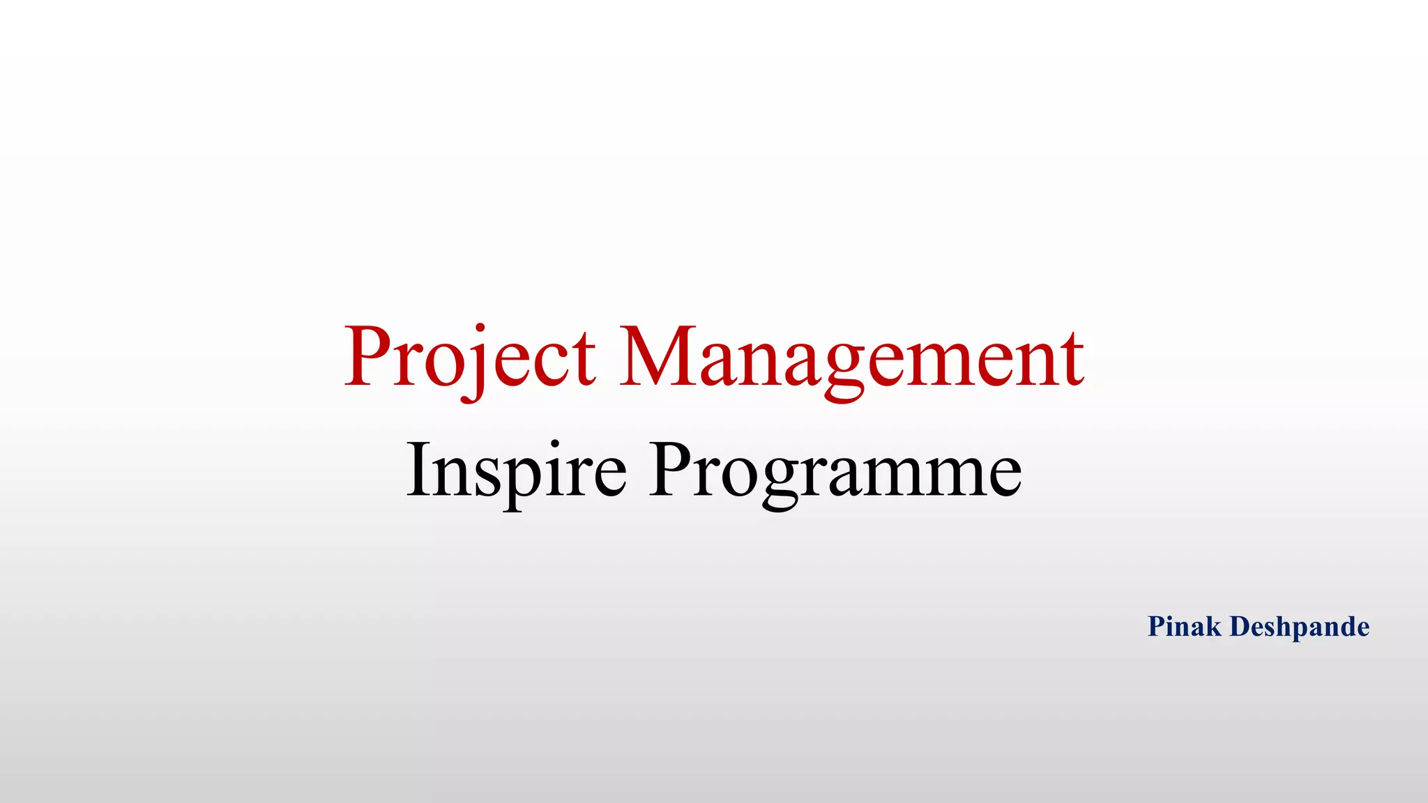 Inspire Programme by Government of India | PPTX