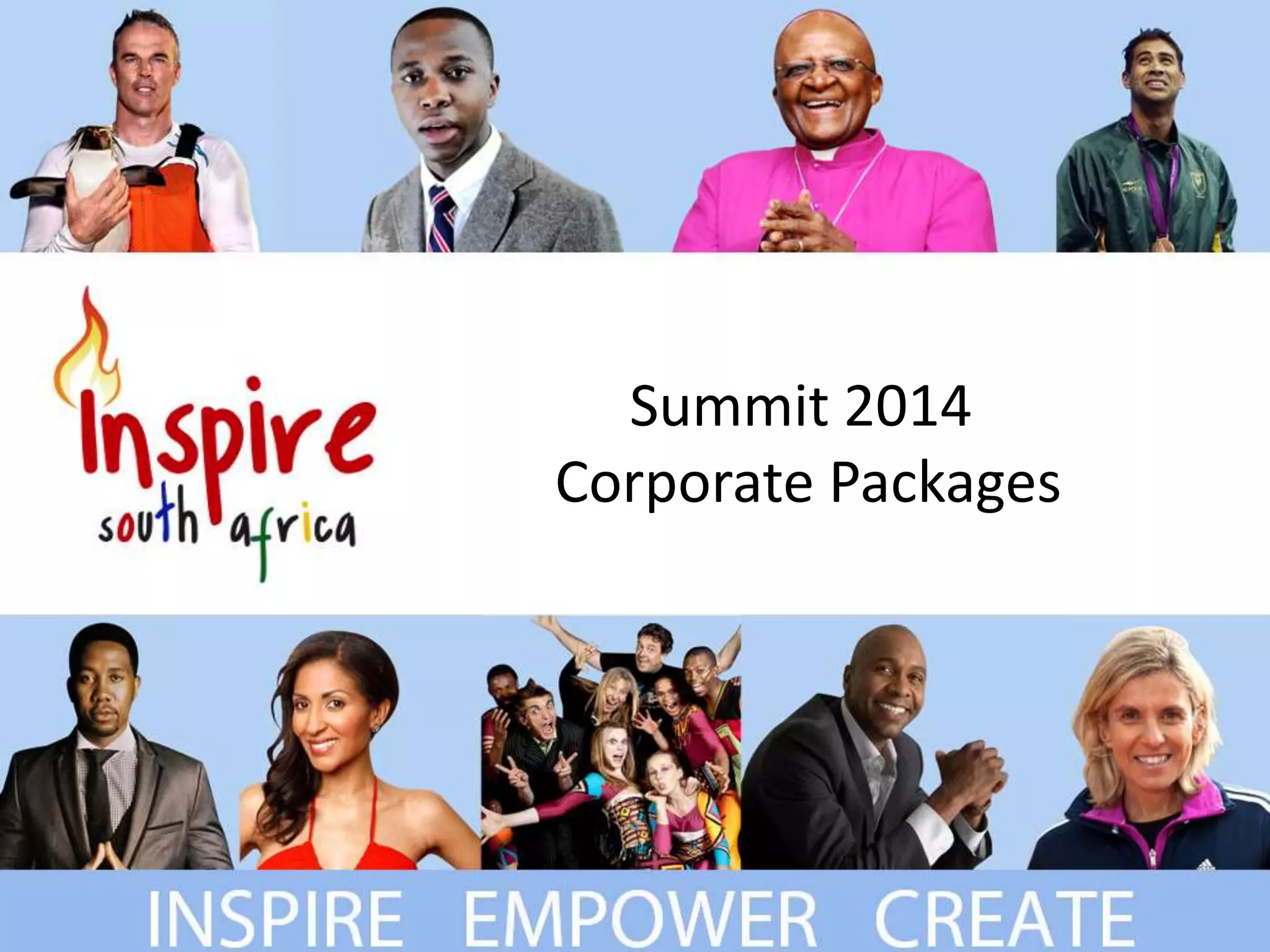 Inspire South Summit Vorporate Packages | PPT