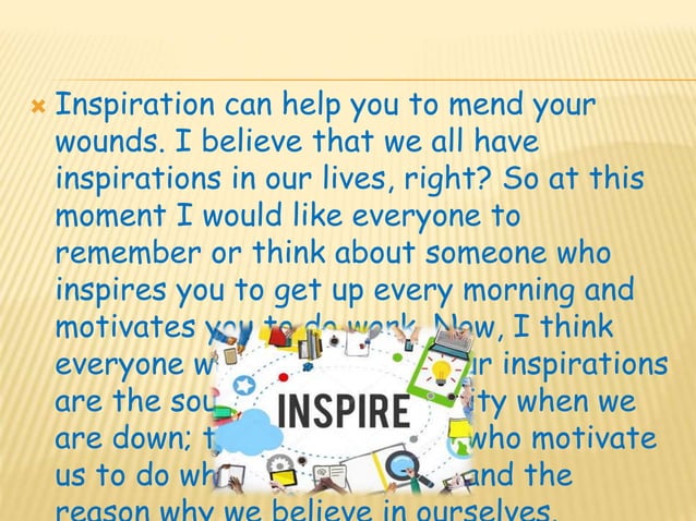 Inspire to be inspired | PPT