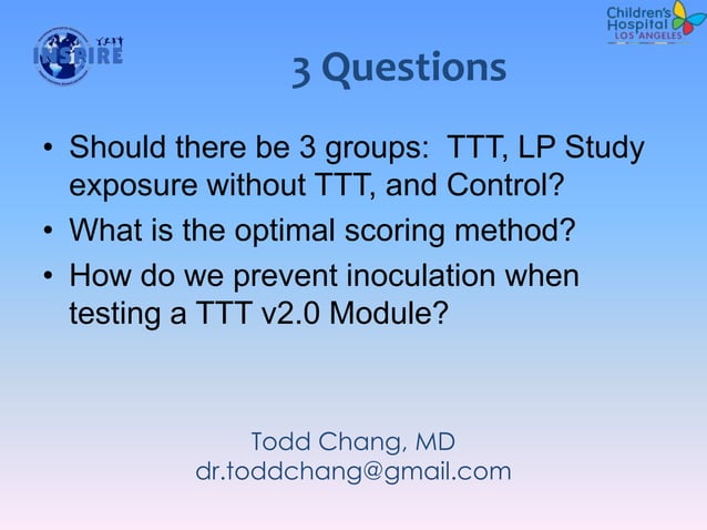 Inspire ttt (1) todd chang | PPT