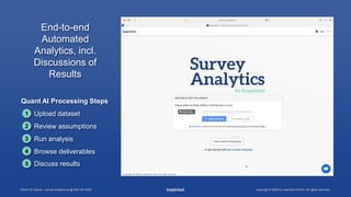 GenAI for Quant Analytics: survey-analytics.ai