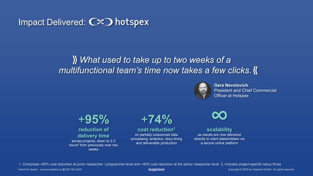 GenAI for Quant Analytics: survey-analytics.ai