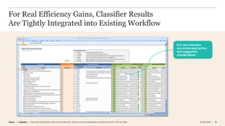 Free Text Classification with Neural Networks: Training, Process Integration and Results for ...