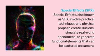 Unraveling the Significance of VFX, GFX, SFX, and CGI in Filmmaking | PDF