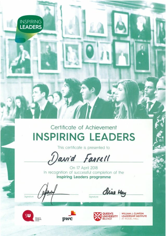Inspiring leaders certificate | PDF