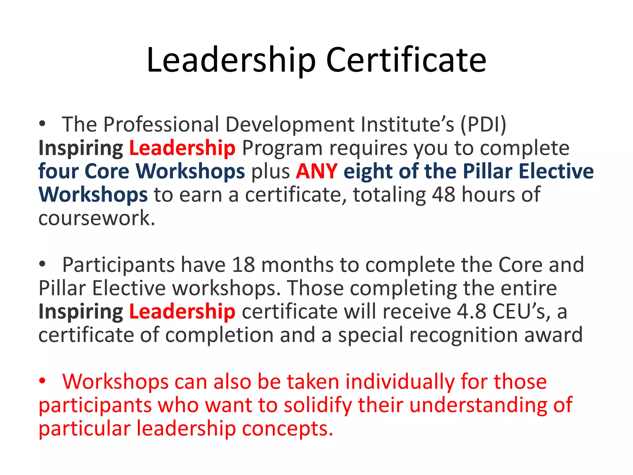 Inspiring Leadership Overview | PPTX