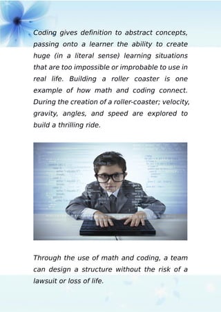 Inspiring Math Learning Via Coding | PDF