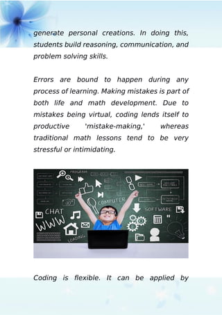 Inspiring Math Learning Via Coding | PDF