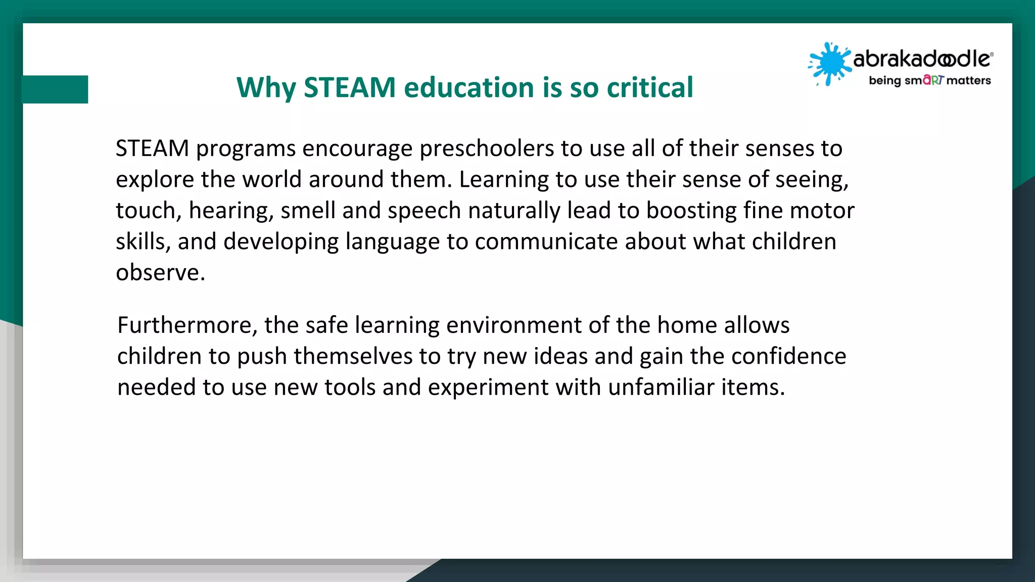 Inspiring Your Child Through STEAM Education | PPTX