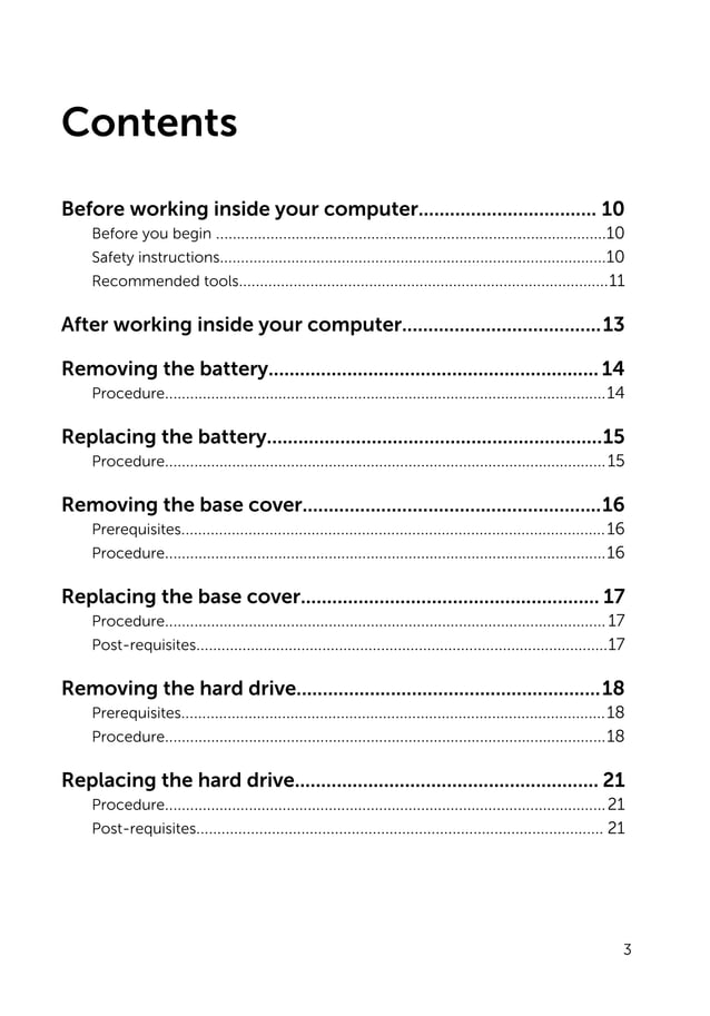 Dell Inspiron 14 3000 Series Service Manual / User Guide | PDF