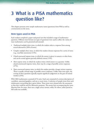 PISA Mathematics: Teacher's Guide | PDF