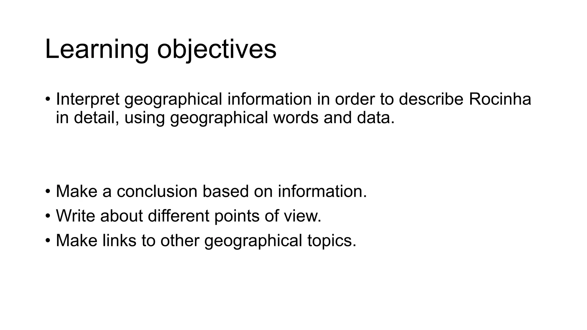 Inspirational Geography | PPT